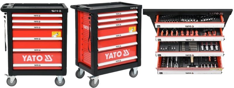 Tủ đồ nghề 185 Món Cơ Bản Yato YT-55307 - Ba Lan